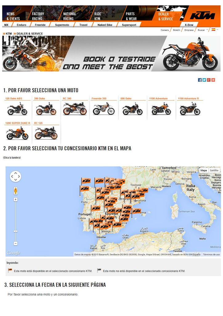 Jornadas de pruebas KTM | Noticias motos.net