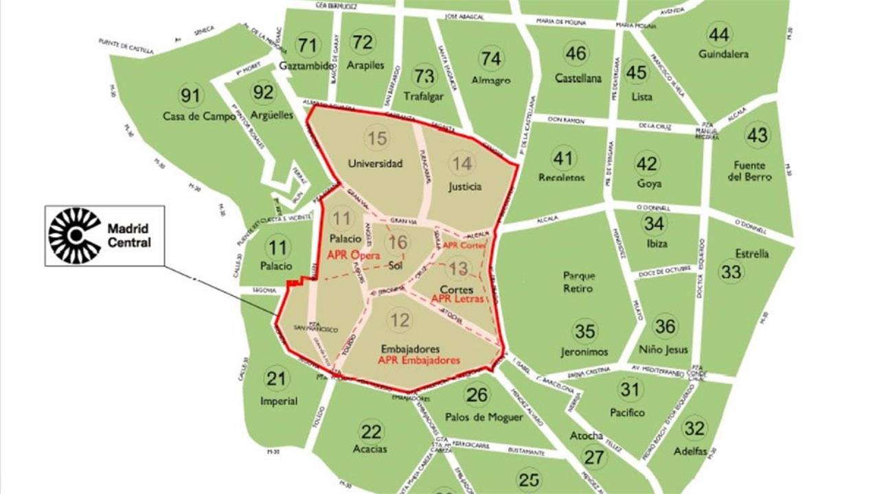 ZBE Madrid Central Restricciones al tráfico Distintivo Ambiental ...